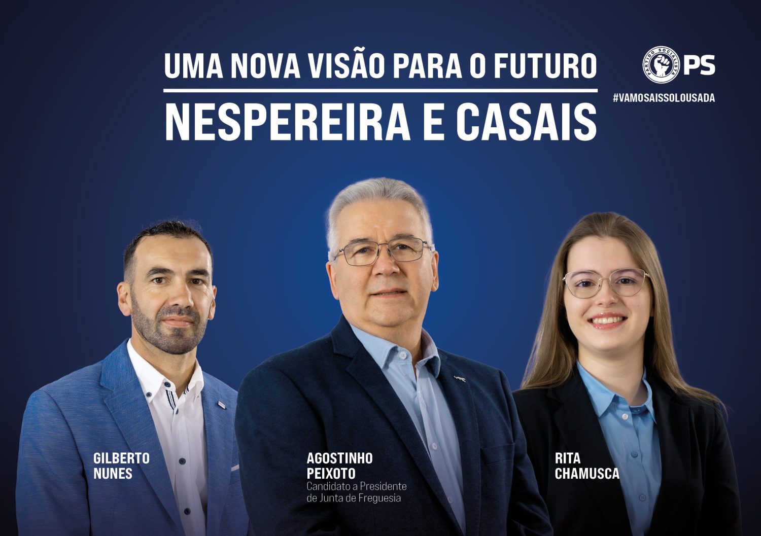 AGOSTINHO PEIXOTO LIDERA CANDIDATURA DO PS À UNIÃO DE FREGUESIAS DE NESPEREIRA E CASAIS - Jornal TVS
